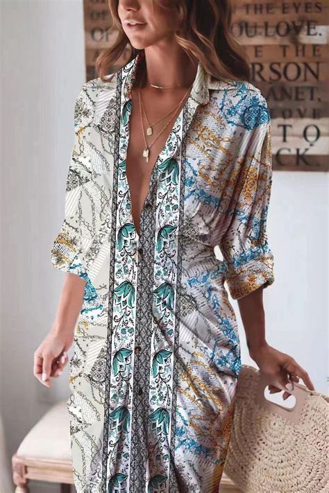 Women Long Temperament Commute Sleeve Satin Dress Shirt Satin Shirt