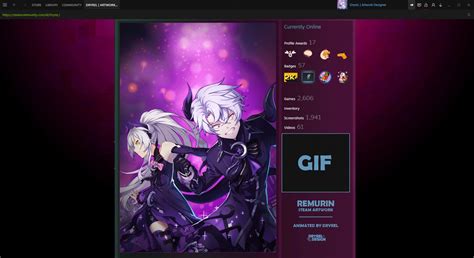Rimurin Animated Steam Artwork By Dryrel On Deviantart