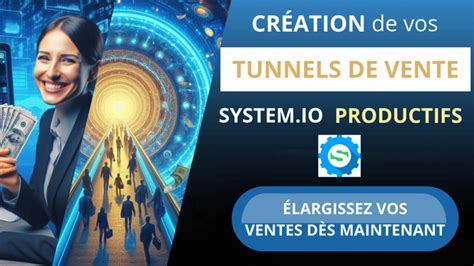 Je vais créer votre tunnel de vente avec Système io par Web Rank Genius