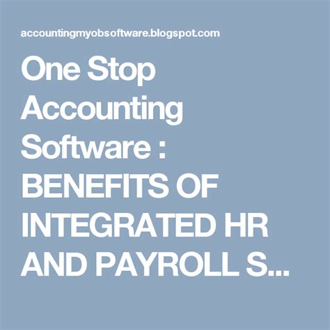 Benefits Of Integrated Hr And Payroll Software Artofit