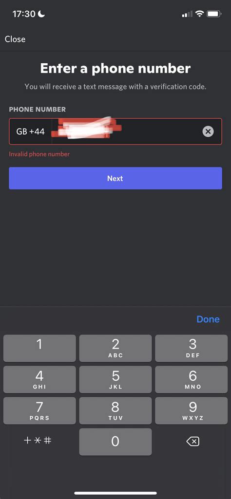 invalid number anyone got a fix for me r discordapp
