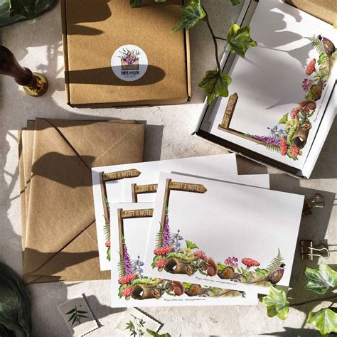 Woodland Notelets Gift Set By Paper Willow