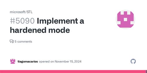 Implement A Hardened Mode · Issue 5090 · Microsoftstl · Github