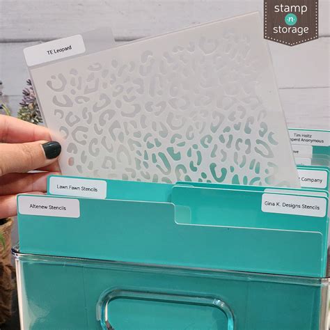 Stencil Storage For Paper Crafters Stamp N Storage