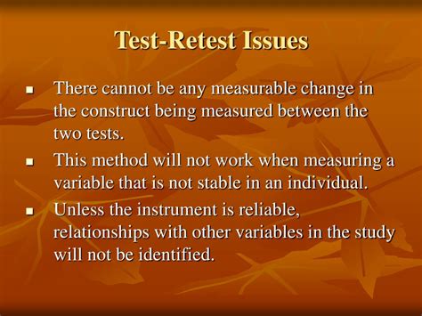 Ppt Reliability Presentation Test Retest Powerpoint Presentation