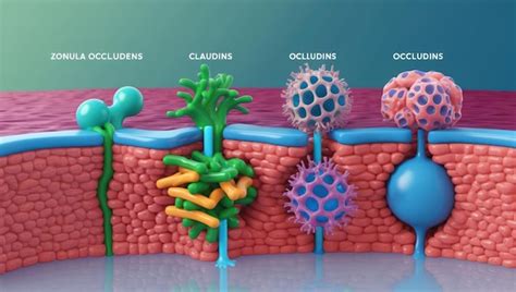 Detailed Illustration Of Cell Junctions Showcasing Tight Junction
