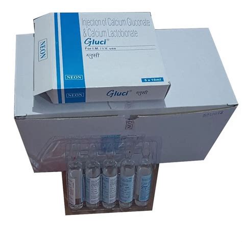 Gluci Calcium Gluconate Calcium Lactobionate Injection At ₹ 450 Box Patna Id 2852866541962