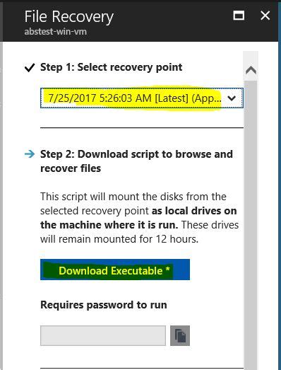 Glab Knowledge Hub Instant File Recovery From Azure VM Backups