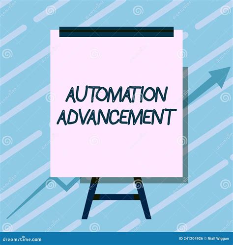 Sign Displaying Automation Advancement Business Showcase Application Of Machines Tasks Once