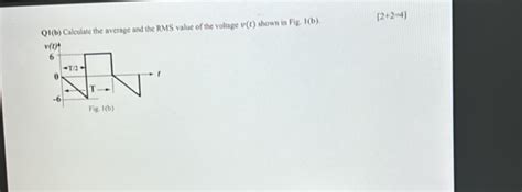 QI B Calculate The Average And The RMS Value StudyX