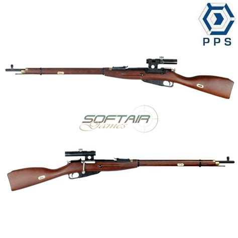 Spring Rifle M1891 30 Mosin Nagant Real Wood With Pu Scope Pps