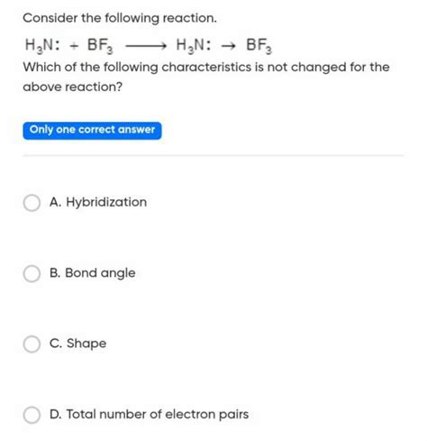 Consider The Following Reaction Mathrm { H } { 3 } Mathrm {n} M