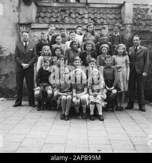 Da Costa Schule Mai Gruppenportraits Bildung Lehrer Schulen Niederlande Foto Der