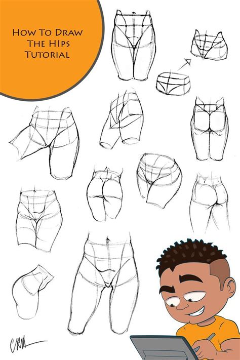 How To Draw The Hips Tutorial Using Simple Shapes In 2024 Drawing