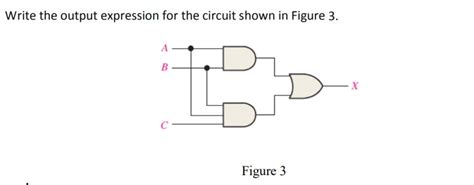 Solved Write The Output Expression For The Circuit Shown In Chegg