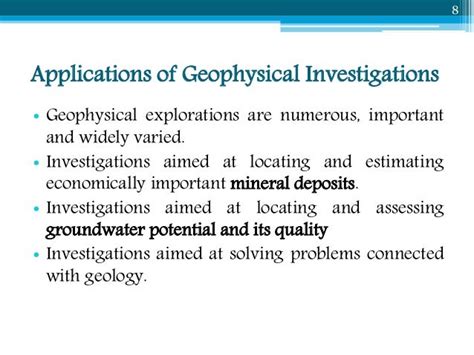 Groundwater Investigation Techniques Geophysical Methods