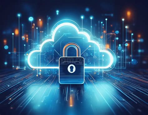 Digital Clock Cloud Computing With Secure Data Transfer Cybersecurity And Advanced Network