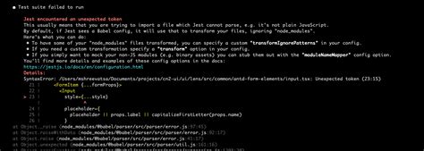 Reactjs Suppress Jest Encountered An Unexpected Token From React
