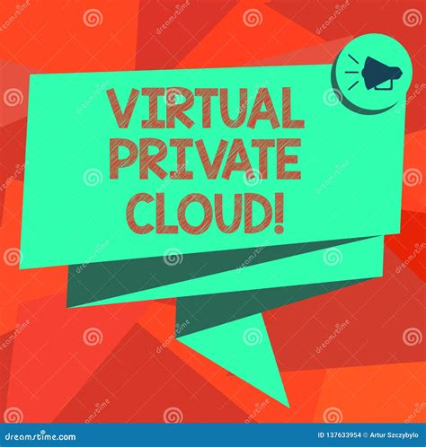 Word Writing Text Virtual Private Cloud Business Concept For