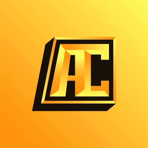 Das Initialen Ac Logo Mit Einer Hellen Farbe Eignet Sich Für Esports