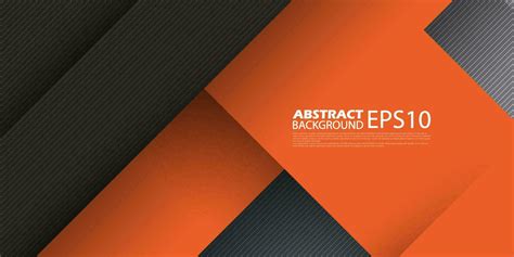 Dark Gray Dynamic Abstract Vector Background With Orange Overlap With Shadow Line And Simple
