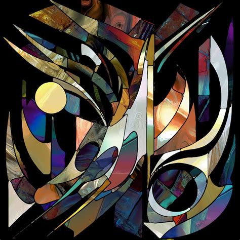 Digital Colorful Glass Stock Illustration Illustration Of Artwork