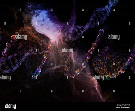 Molecular Dreams Series Composition Of Conceptual Atoms Molecules And Fractal Elements On The