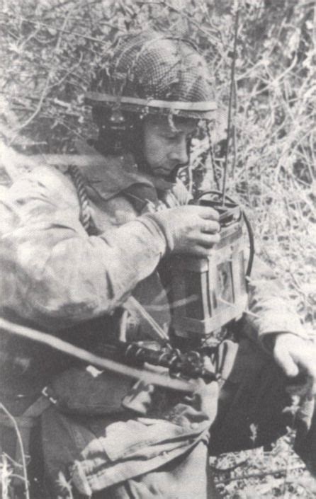 Airborne man with radio
