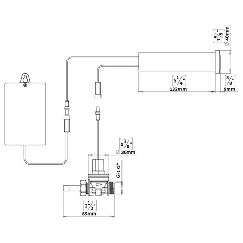 Wave On Off Sensor Kit For Faucets Front Fixation Wave On Off Sensor