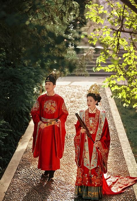 汉服婚纱照 花瓣网