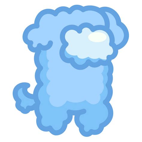 Among Us Blue Character Sticker