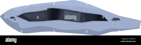 Big Ground Hole Forming Crack In Surface Creating Earthquake Disaster Stock Vector Image And Art