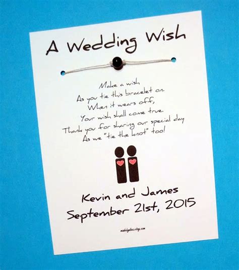 Same Sex Marriage Male Couple A Wedding Wish Infinity Etsy