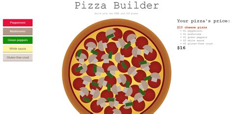 GitHub Jopleando Pizza Builder Very Visual Project Of Css Html And Jquery