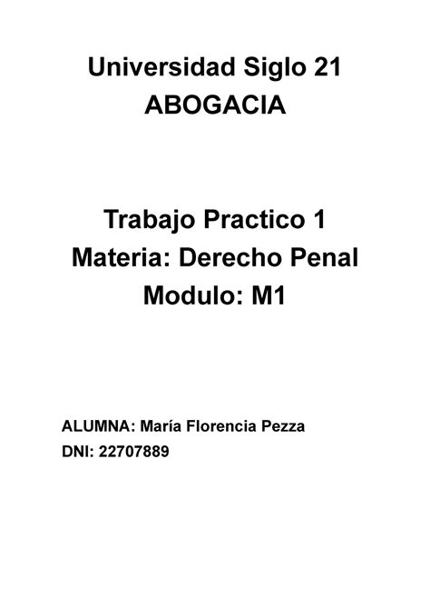 Universidad Siglo 21 Trabajo Practico Tp1 Universidad Siglo 21