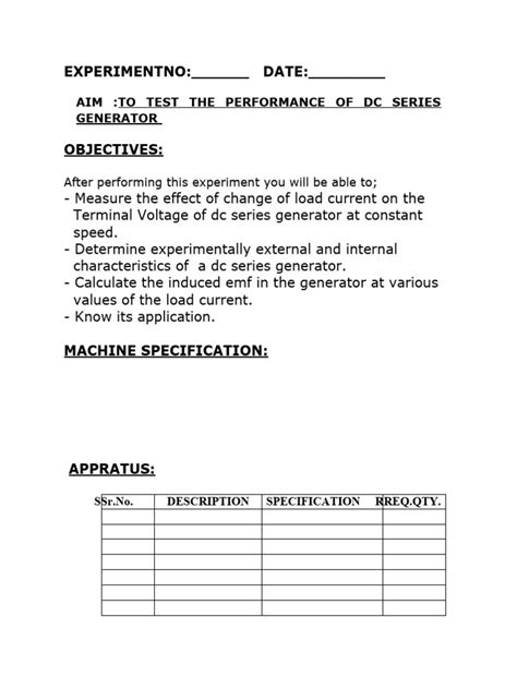 6 Series Generator Pdf Electric Generator Voltage