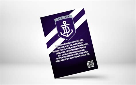 Fremantle Dockers AFL Funeral Stationery Funera Sydney
