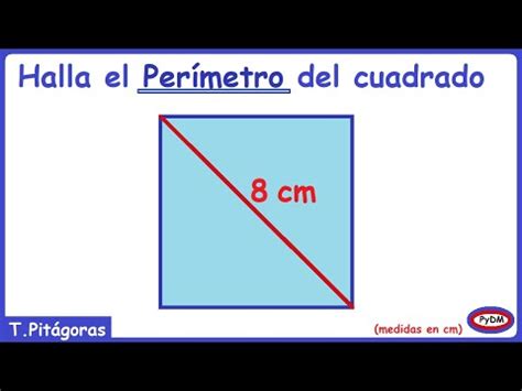 Perímetro de un cuadrado con diagonal YouTube