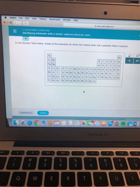 Solved O Electronic Structure Identifying Elements With A Chegg