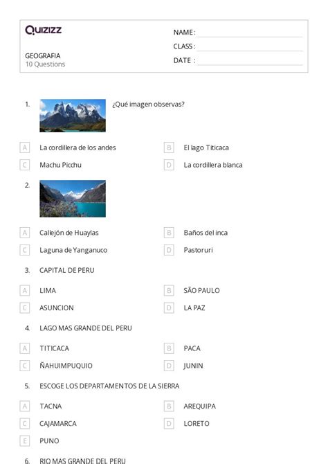 Ponad Geografia Arkuszy Roboczych Dla Klasa W Quizizz Darmowe I Do Druku
