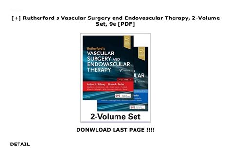 Rutherford S Vascular Surgery And Endovascular Therapy 2 Volume …