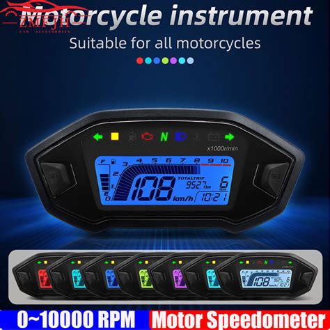 Motor Dashboard Digital Speedometer Tachometer Instrument Panel