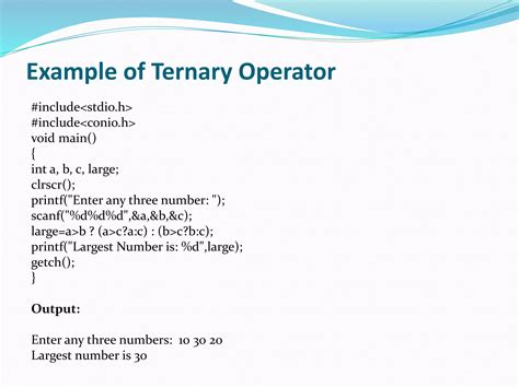 Ternary Operator Pptx