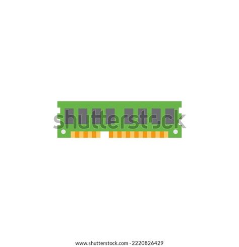 ram random access memory icon color stock vector royalty free