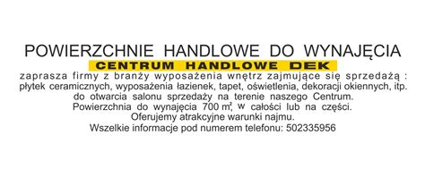 DEK Meble Centrum Handlowe
