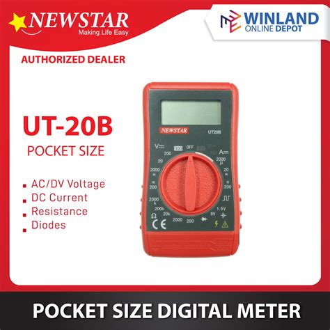 Newstar By Winland UT 20B Pocket Size Digital Multimeter Tester UT20B