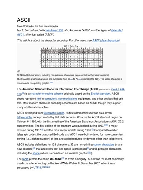 ascii code download free pdf ascii character encoding