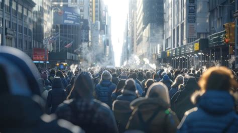 The Crowded City Street Ai Generated Stock Image Image Of Rush