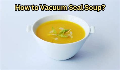 How To Vacuum Seal Soup With And Without Freezing VEVOR Blog