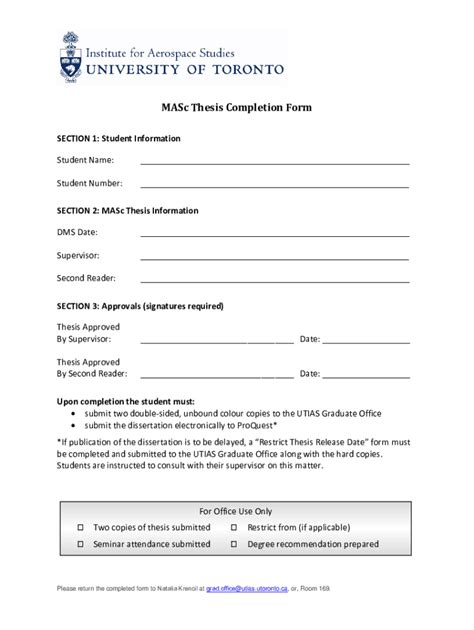 Fillable Online Dissertation Thesis Approval Form Fax Email Print